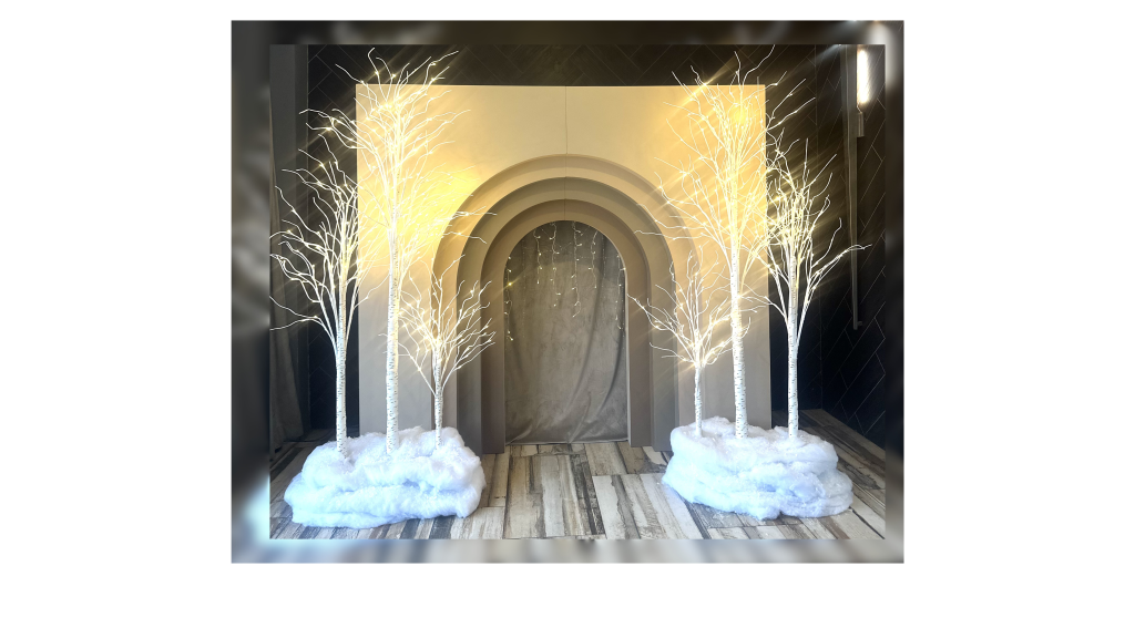 3D Rainbow Bridge Structure – Custom Layered Arch Backdrop - Pink ...